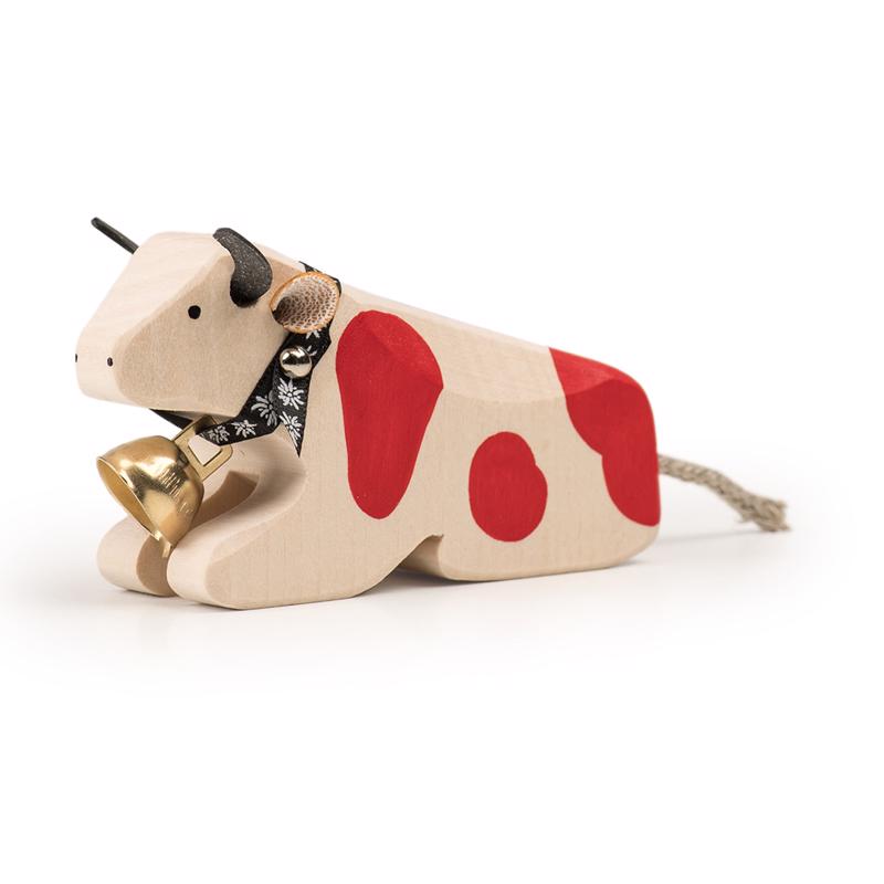 Trauffer Shop - Trauffer Holzspielwaren /Kühe - Cow 1 lying red