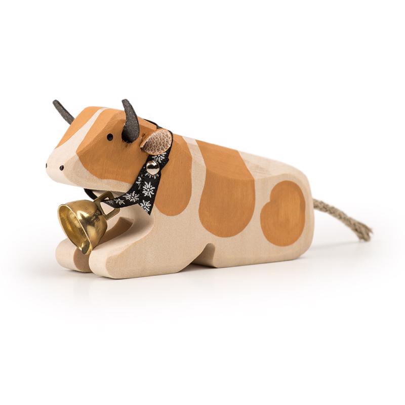 Trauffer Shop - Trauffer Holzspielwaren /Kühe - Cow 1 lying Simmental