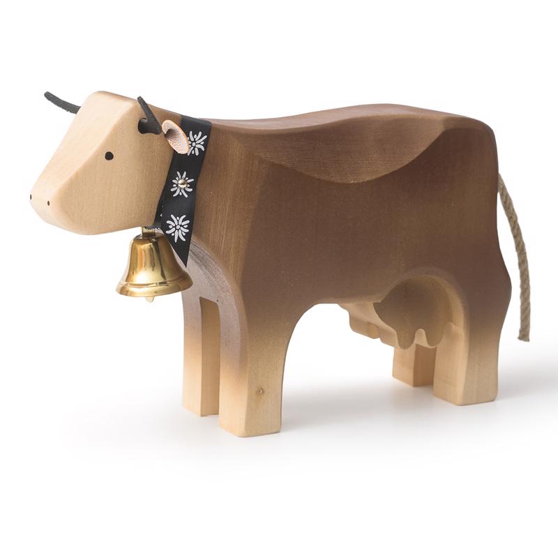 Trauffer Shop - Trauffer Holzspielwaren /Kühe - Cow 4 standing Braunvieh