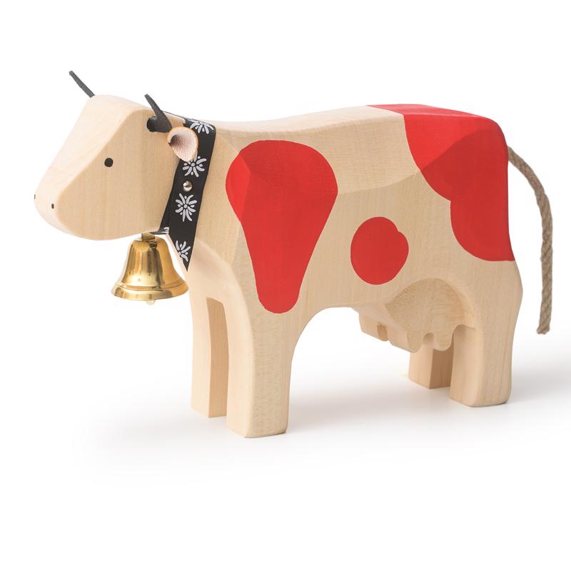 Trauffer Shop - Trauffer Holzspielwaren /Kühe - Cow 4 standing red