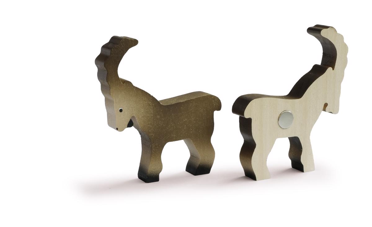 Trauffer Shop - Trauffer Holzspielwaren /Magnete - Magnet Steinbock